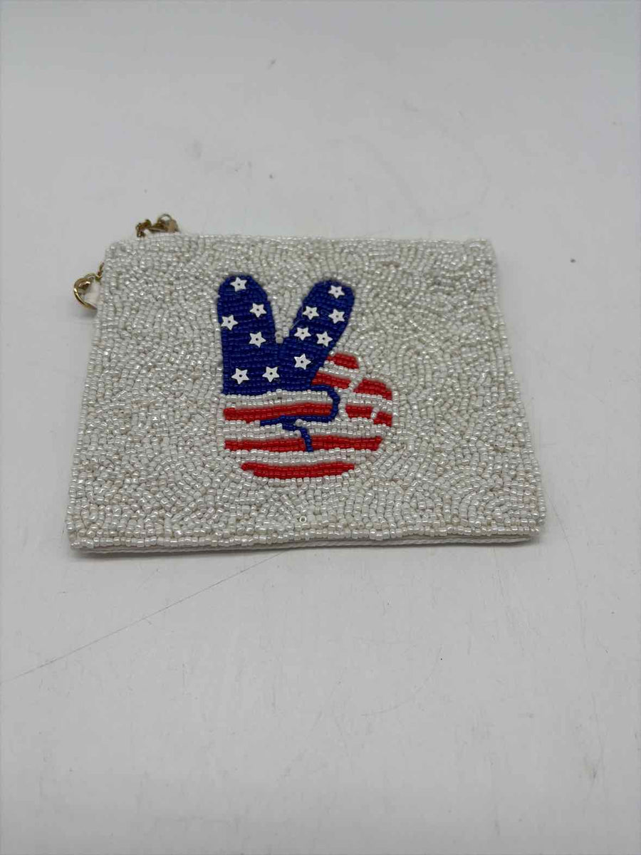White Beaded Star Coin Purse – True Fashionistas