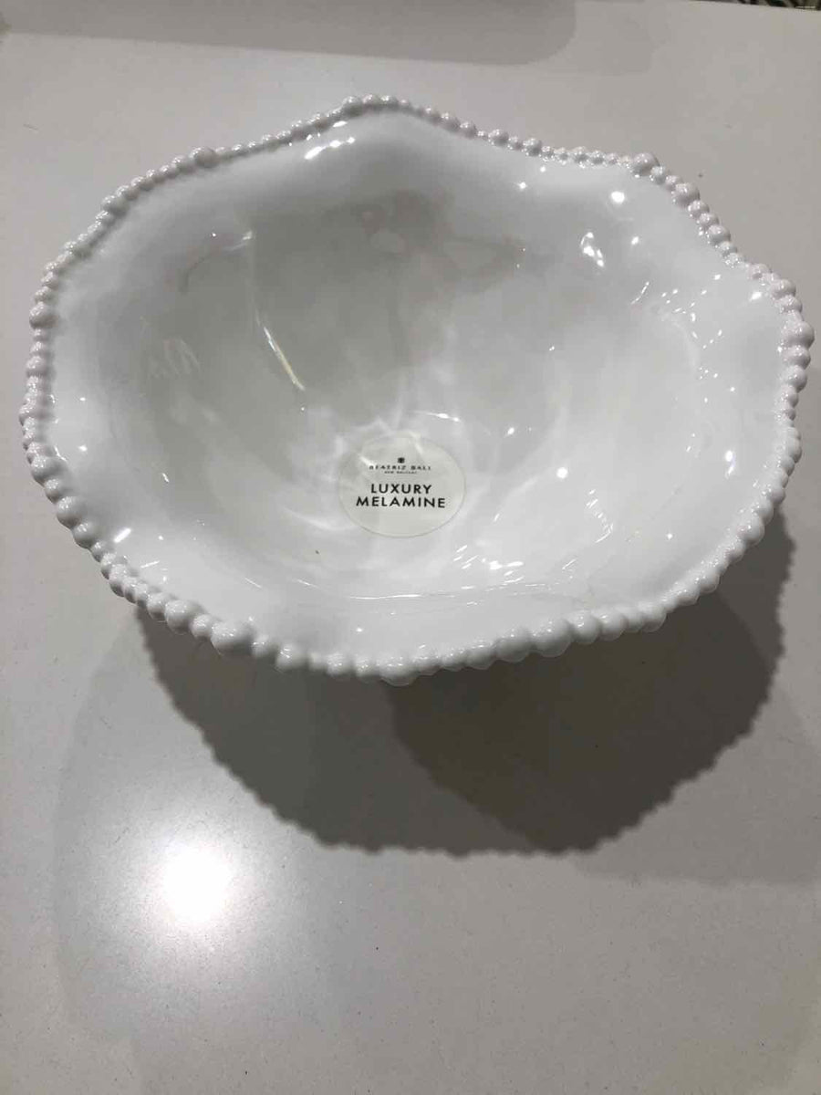 Beatriz Ball White Melamine Bowl – True Fashionistas